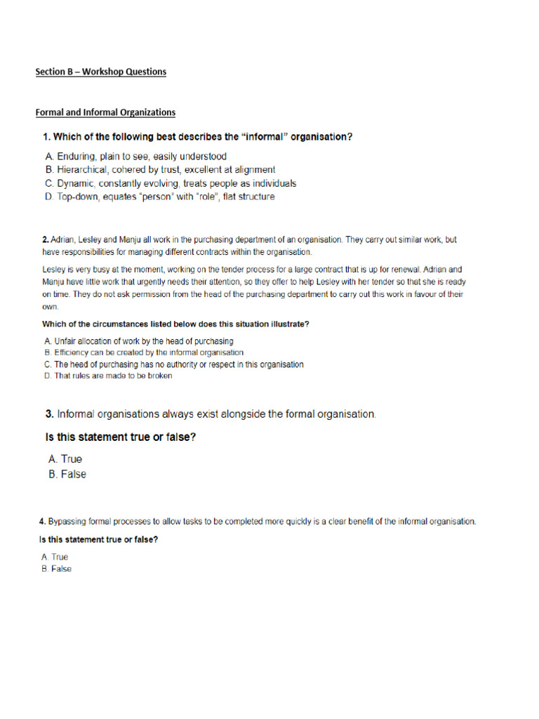 BT Section B Workshop Q | PDF