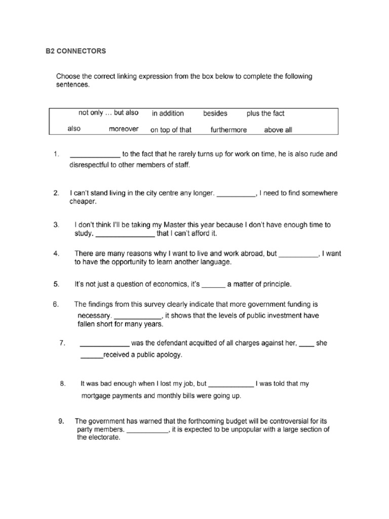 b2 Connectors Ex | PDF