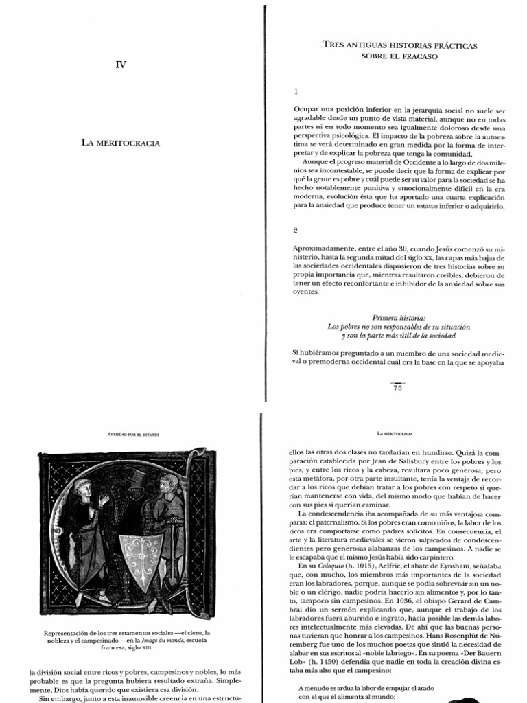 Separata 3 PP. 75-99, Ansiedad Por El Estatus (De Botton, 2007) | PDF