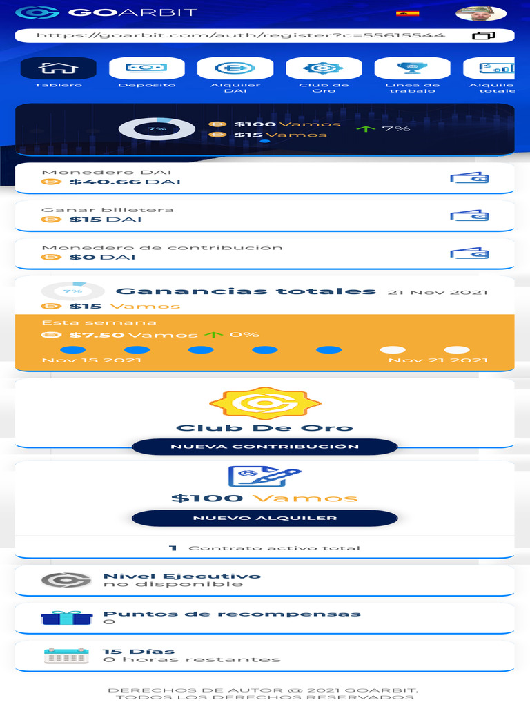 Tablero GoArbit | PDF