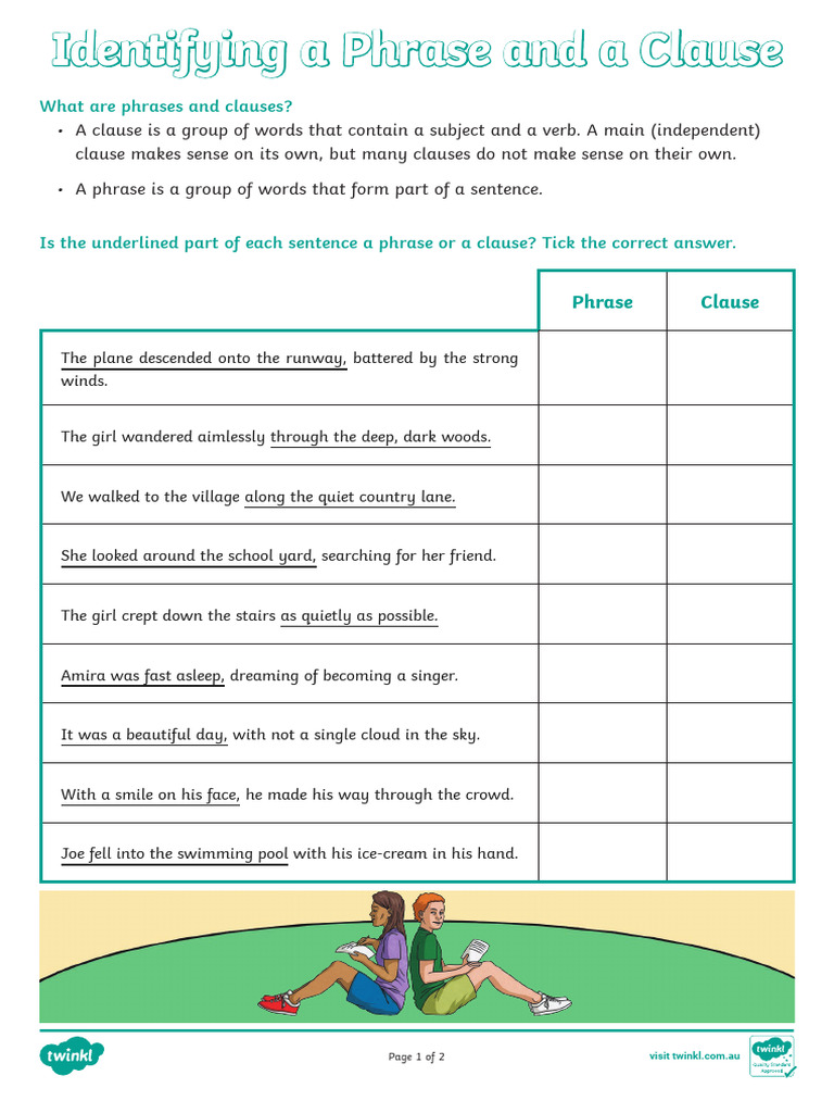 Phrases vs. Clauses Explained | PDF