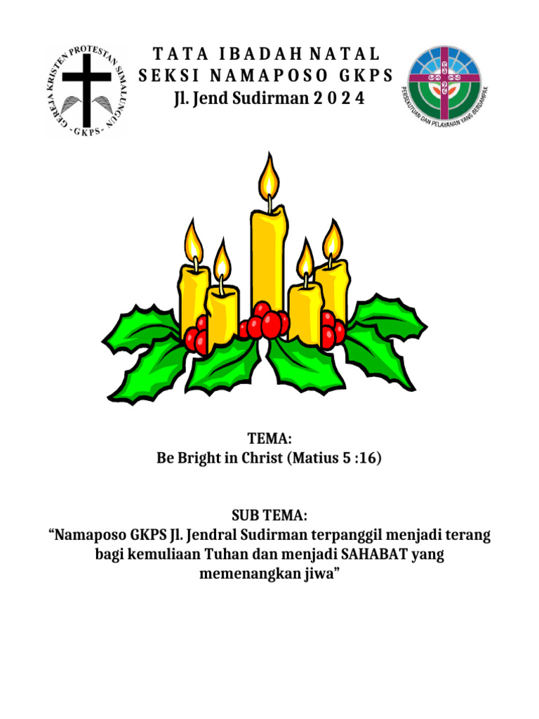 Tatib Natal Namaposo GKPS JL Jend Sudirman 2024 | PDF