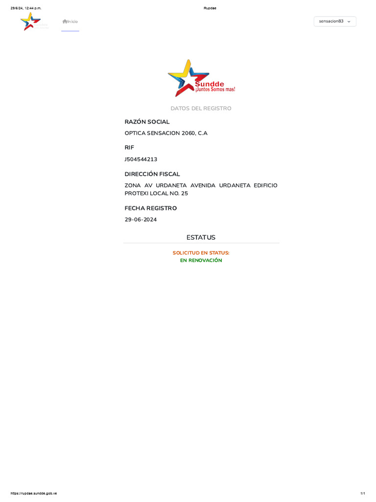 Rupdae Solicitud | PDF