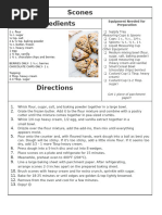 Master Scone Recipe by Sally | PDF | Cooking, Food & Wine | Home & Garden