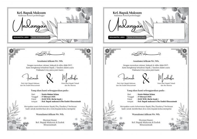 undangan kawin | PDF