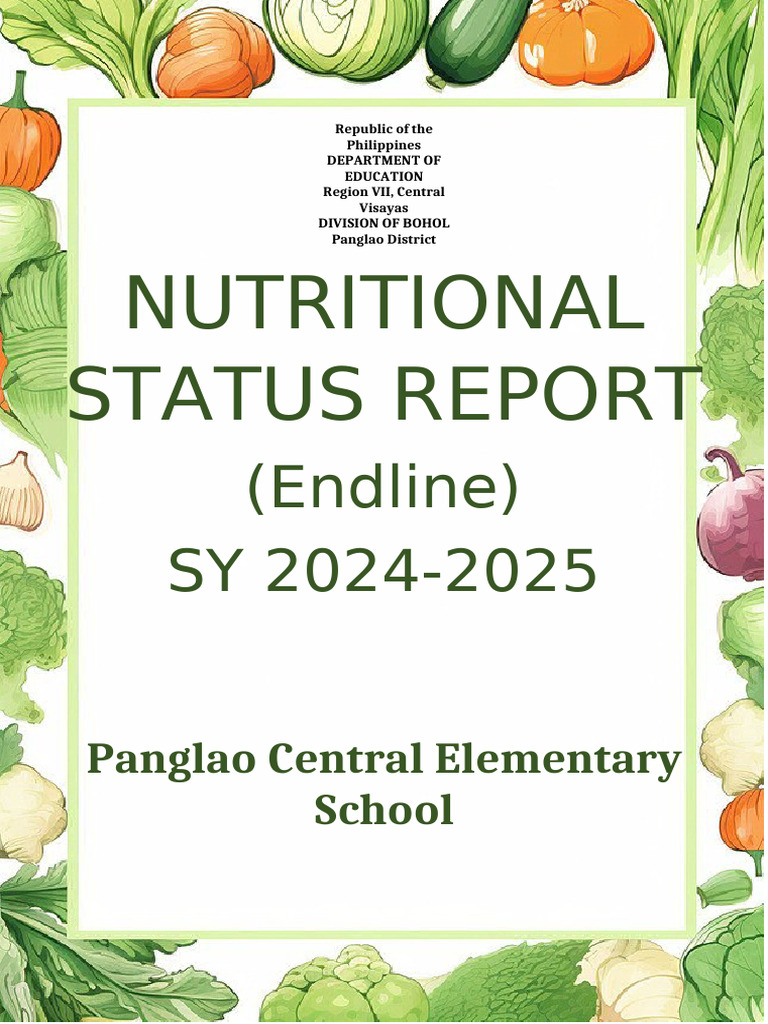 Cover Page Nutritional Status | PDF