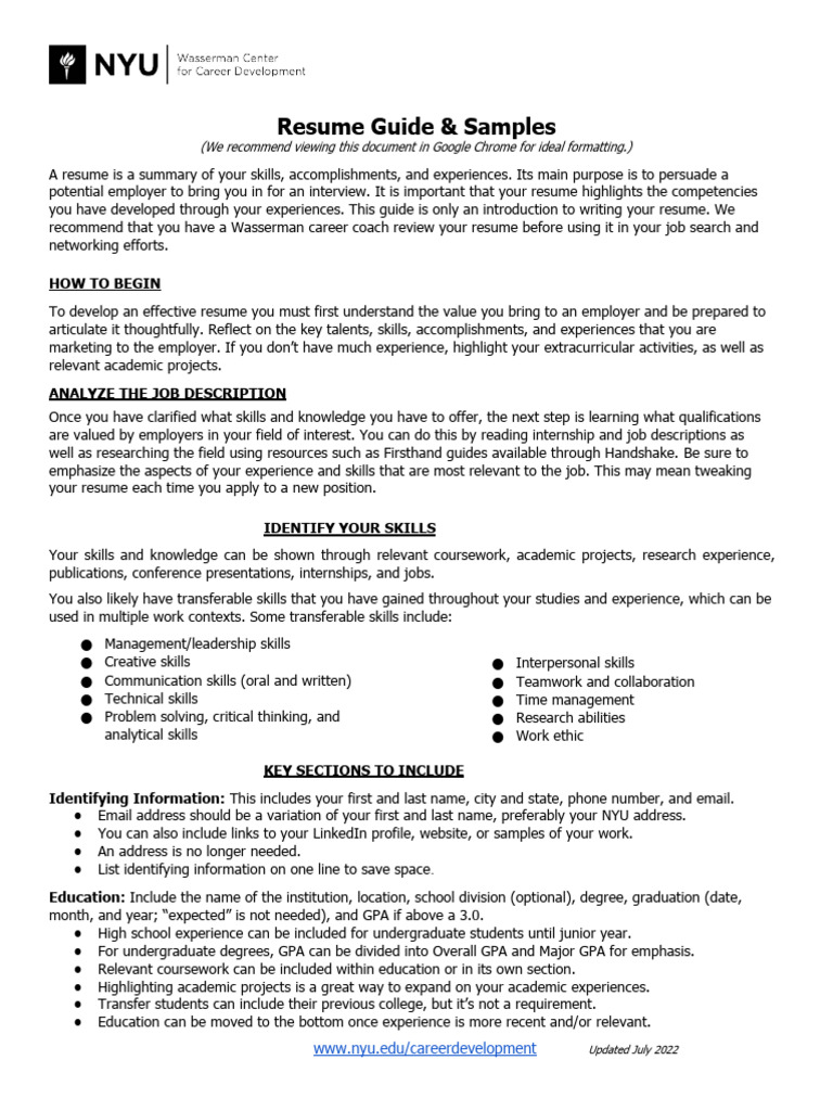 Resume Writing Guide and Tips | PDF | Résumé | Social Work