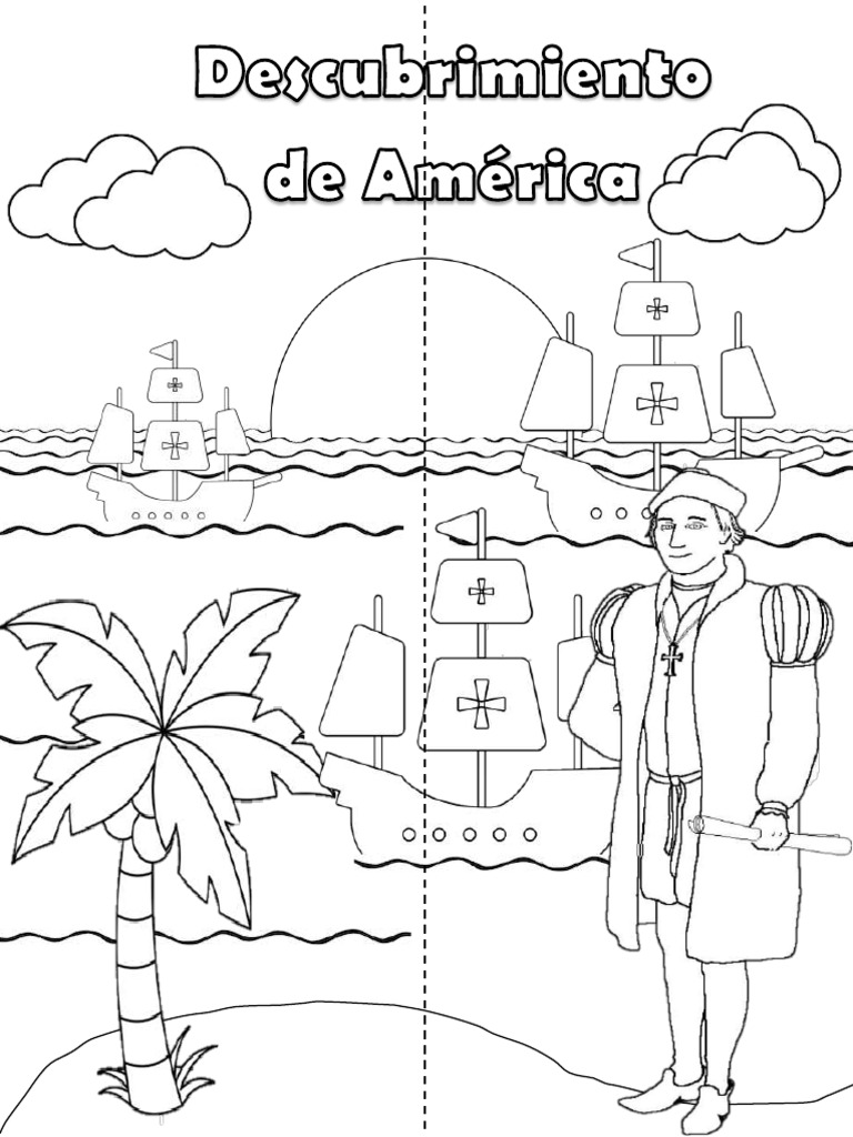Lapbook Descubrimiento de América Profa Kempis | PDF | Cristobal colon | Exploración