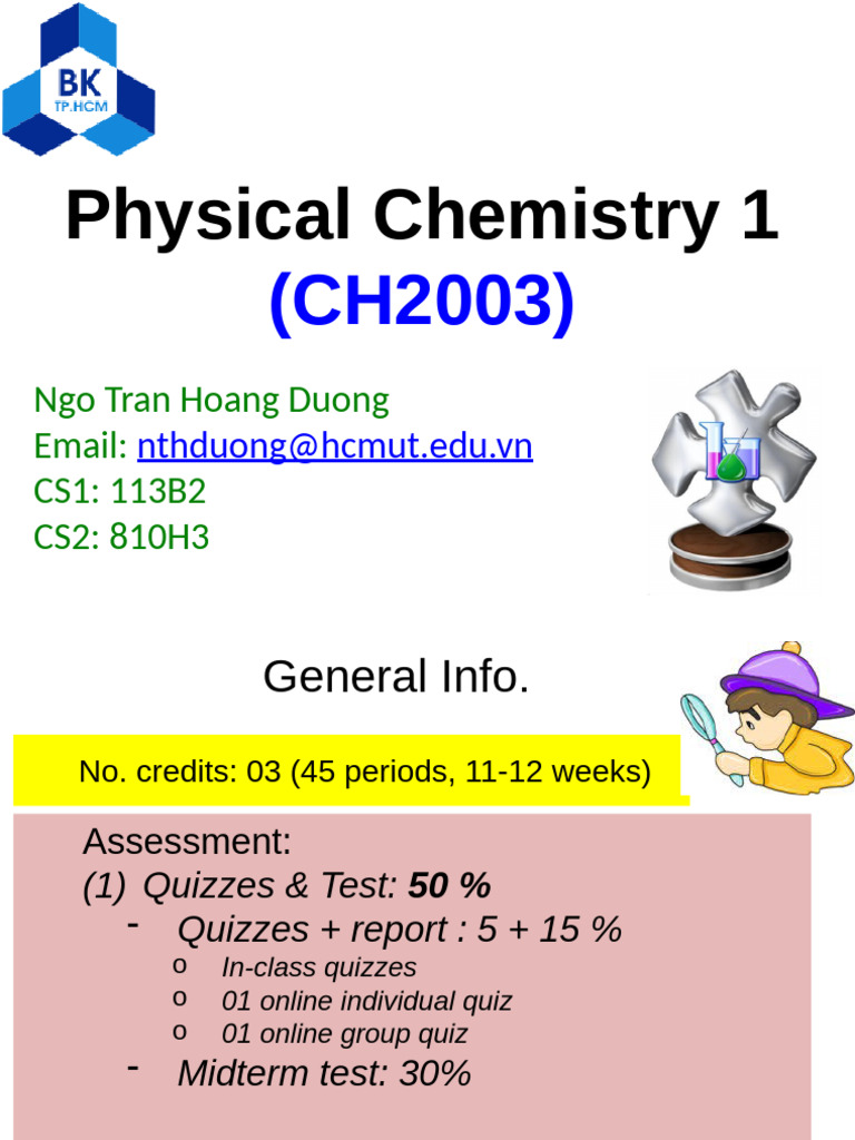 Physical Chemistry Course Overview | PDF | Thermodynamic Equilibrium ...
