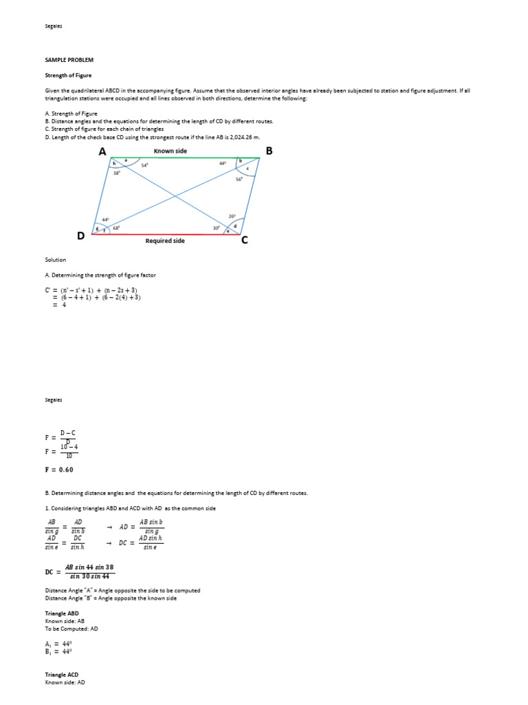 Sample Problem Strength of Figure | PDF | Elementary Geometry ...