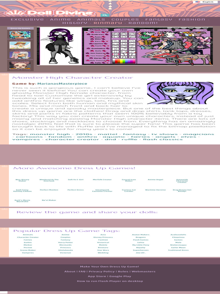 Monster High Character Creator | PDF