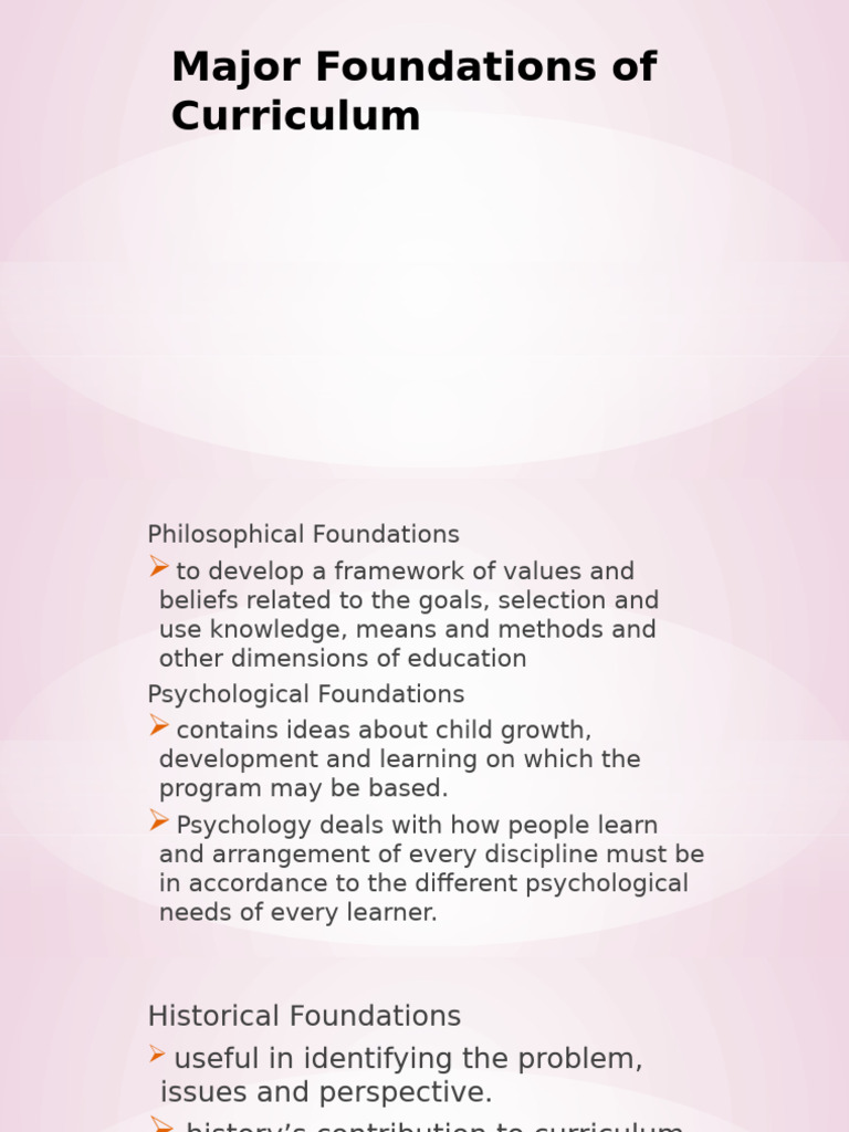 Foundations of Curriculum Development | PDF | Curriculum | Teachers