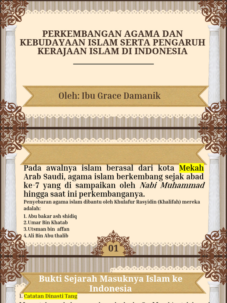 PPT Perkembangan Agama Islam Di Indonesia | PDF