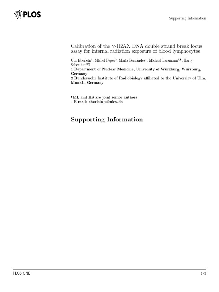 S1 File | PDF | Radiobiology | Medical Specialties