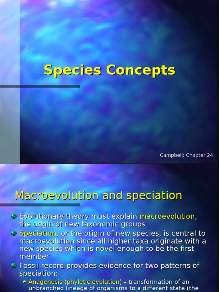 Understanding Species Concepts in Evolution | PDF | Species | Hybrid ...