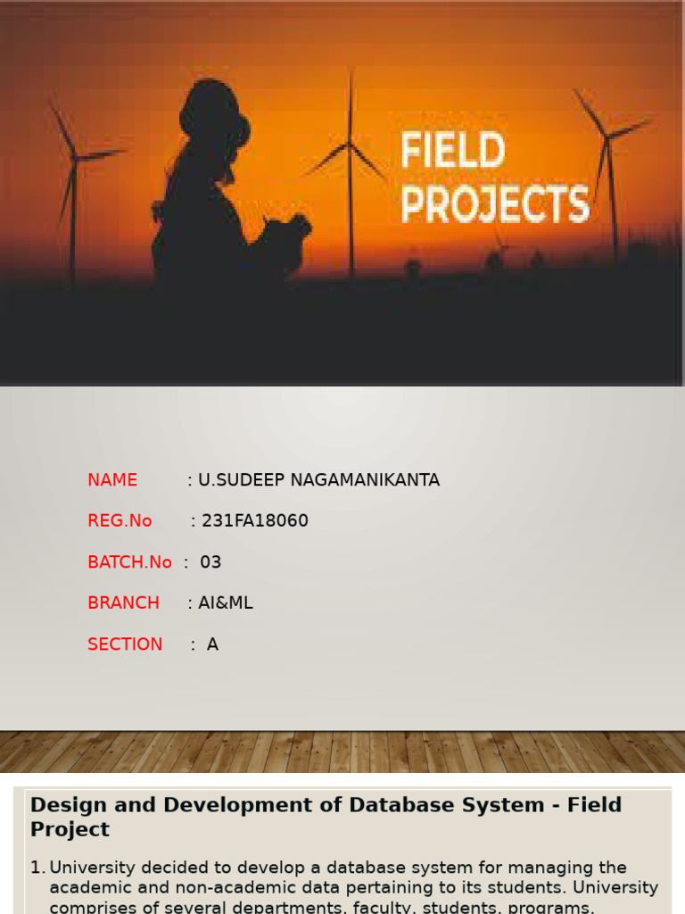 Field Project 1 | PDF | Relational Database | Relational Model