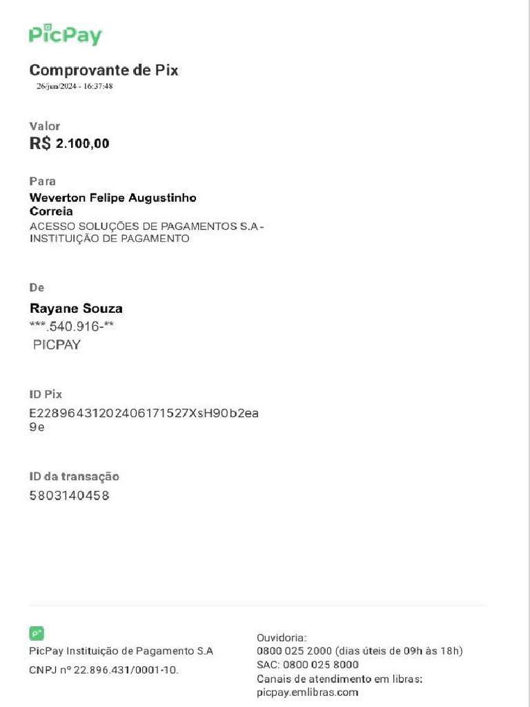 Comprovante Pix | PDF