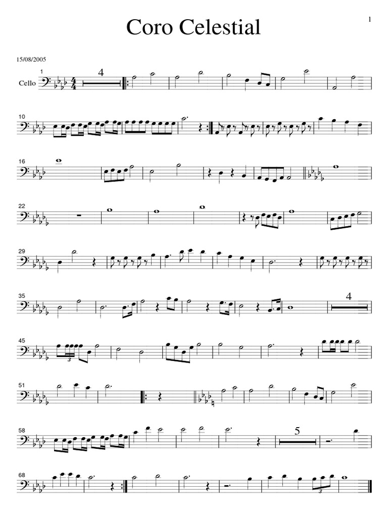Coro Celestial Cello | PDF