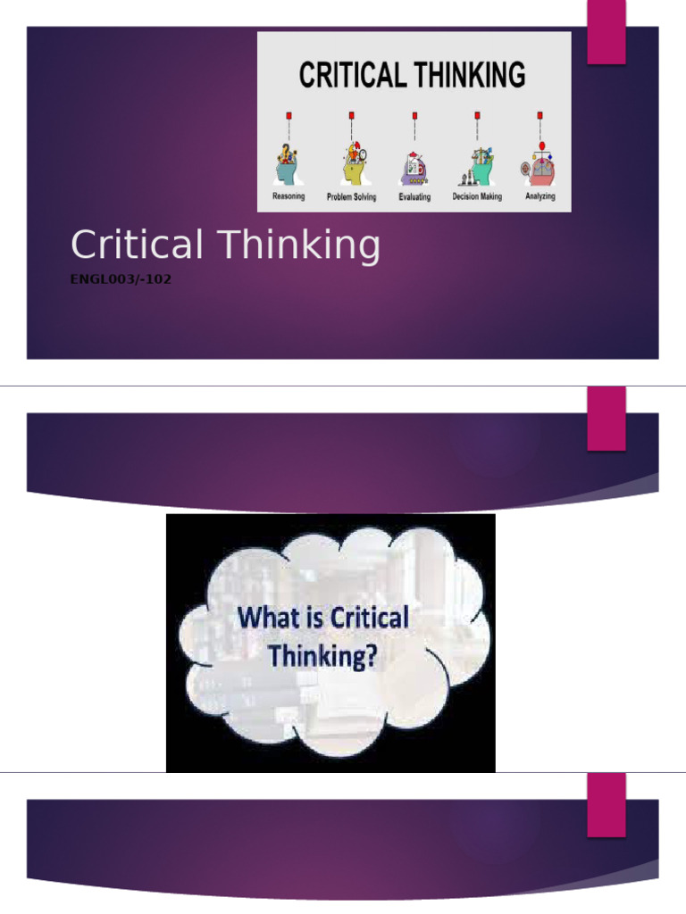 Critical Thinking Argumentation | PDF