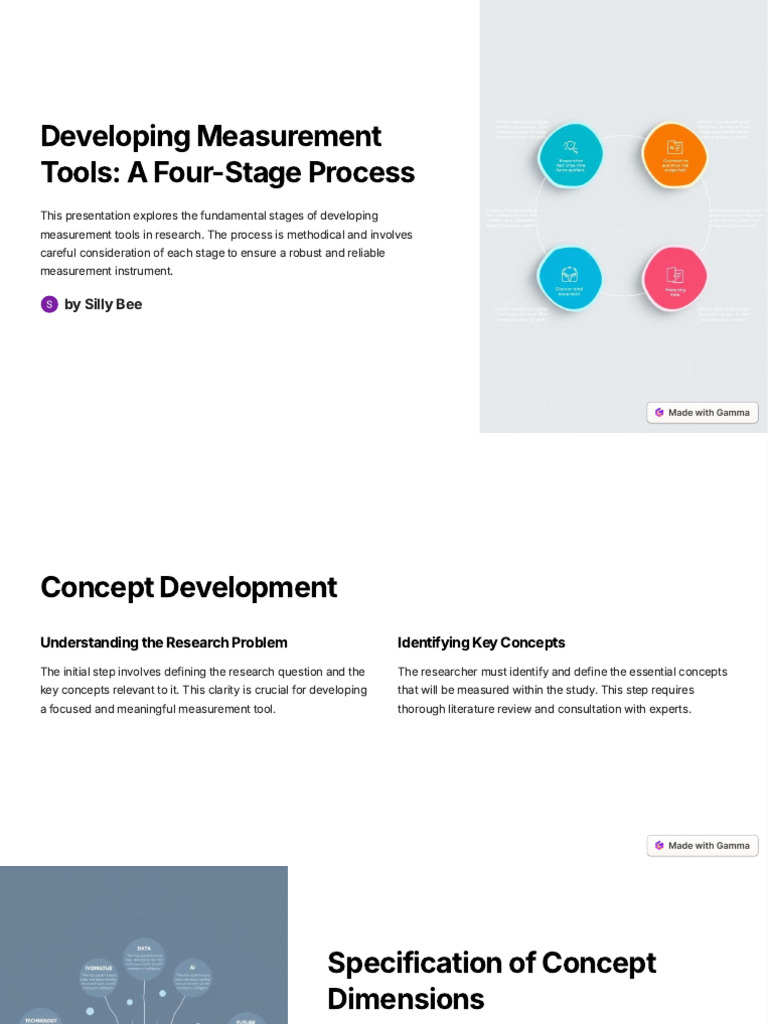 Developing Measurement Tools A Four Stage Process | PDF | Measurement | Validity (Statistics)