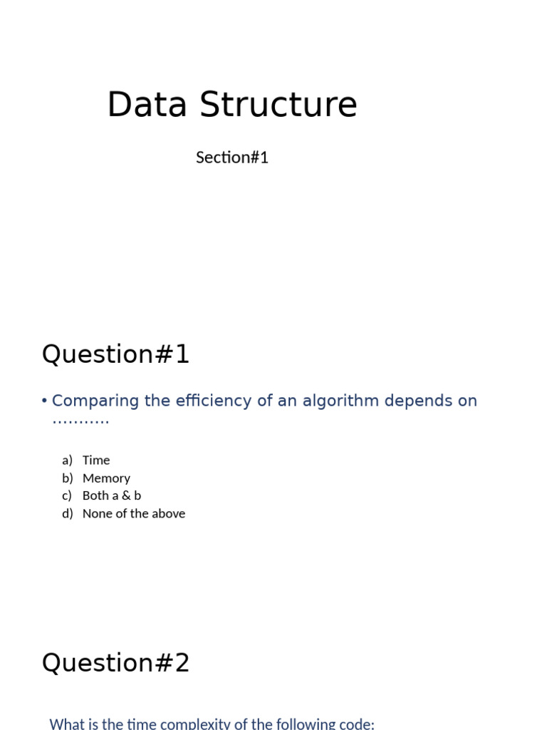 Time Complexity Analysis Questions | PDF