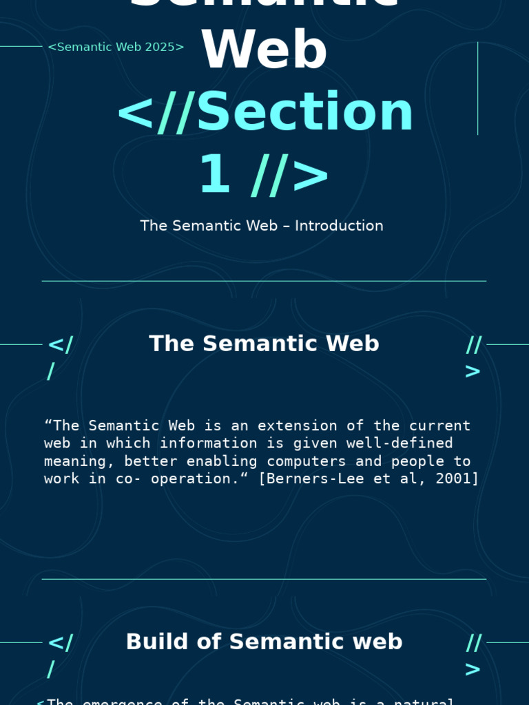 Section#1 - Semantic Web | PDF | Ontology (Information Science) | Semantic Web