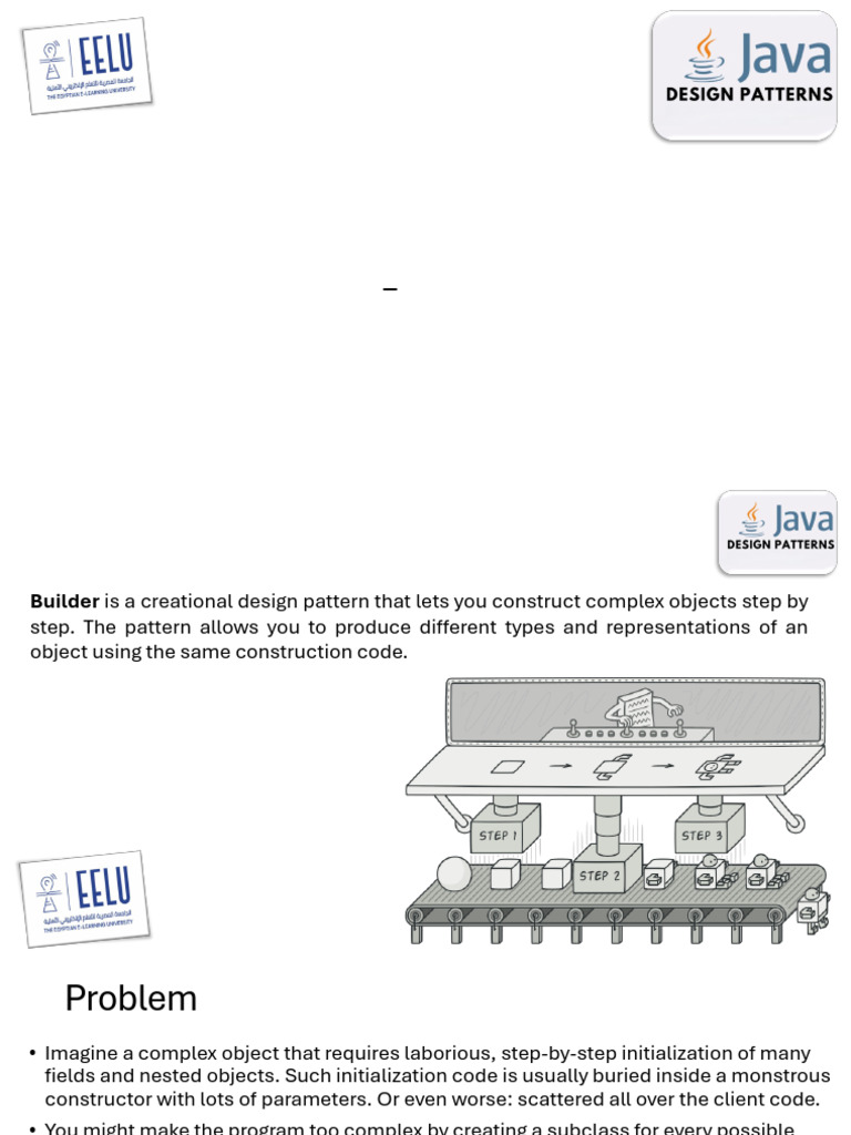 Builder Design Pattern Explained | PDF | Constructor (Object Oriented ...
