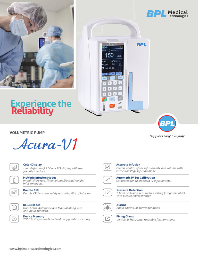 Advanced Volumetric Infusion Pump | PDF | Intravenous Therapy | Flow ...