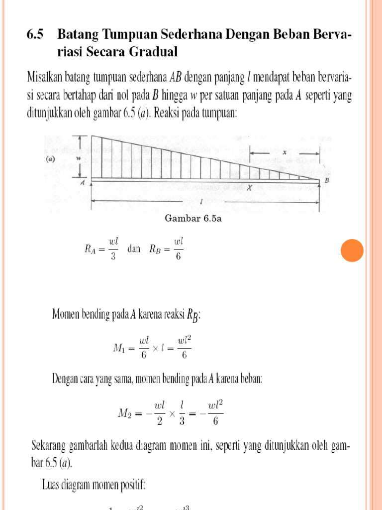 Bab - Vi. Lanjutan Defleksi Dengan Metode Momen Luas | PDF