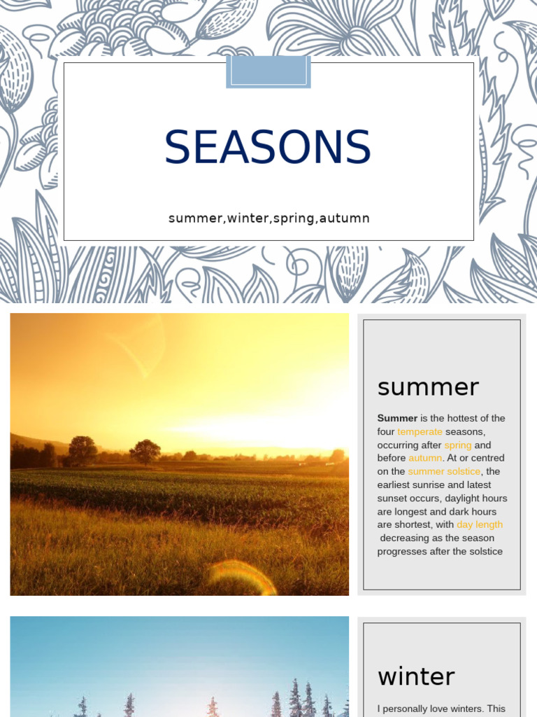 Seasons | PDF