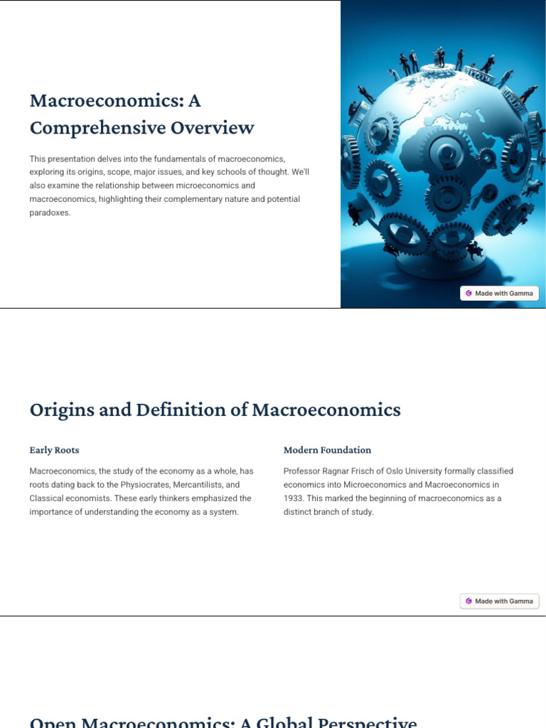 Macroeconomics A Comprehensive Overview | PDF | Macroeconomics | Economics