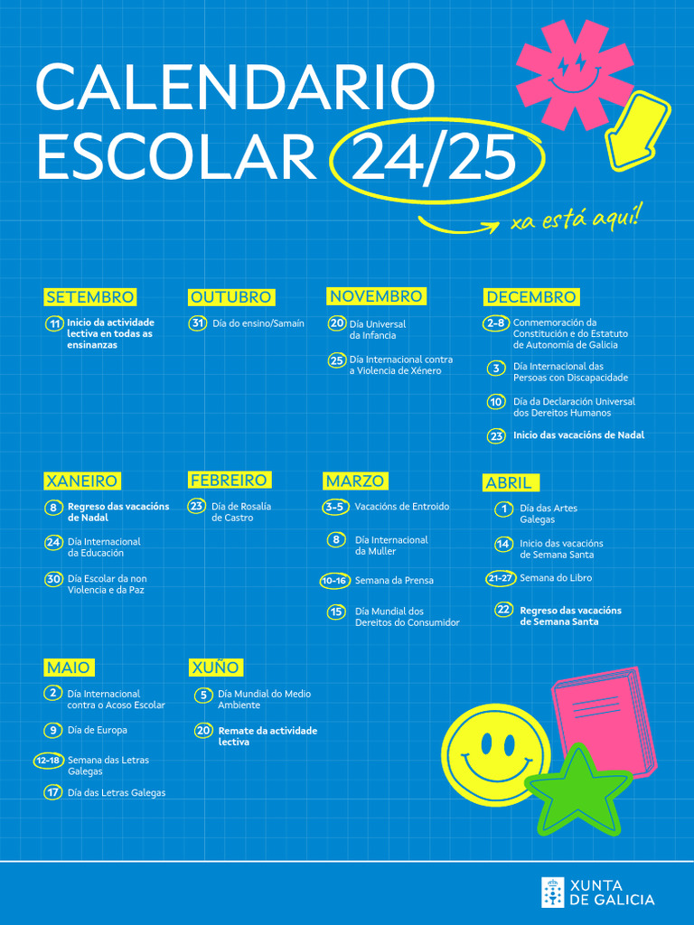 Calendario Escolar 24 25 | PDF