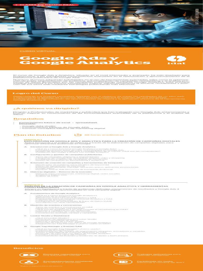 Brochure Google Ads y Google Analytics Compressed | PDF | Publicidad digital | Publicidad
