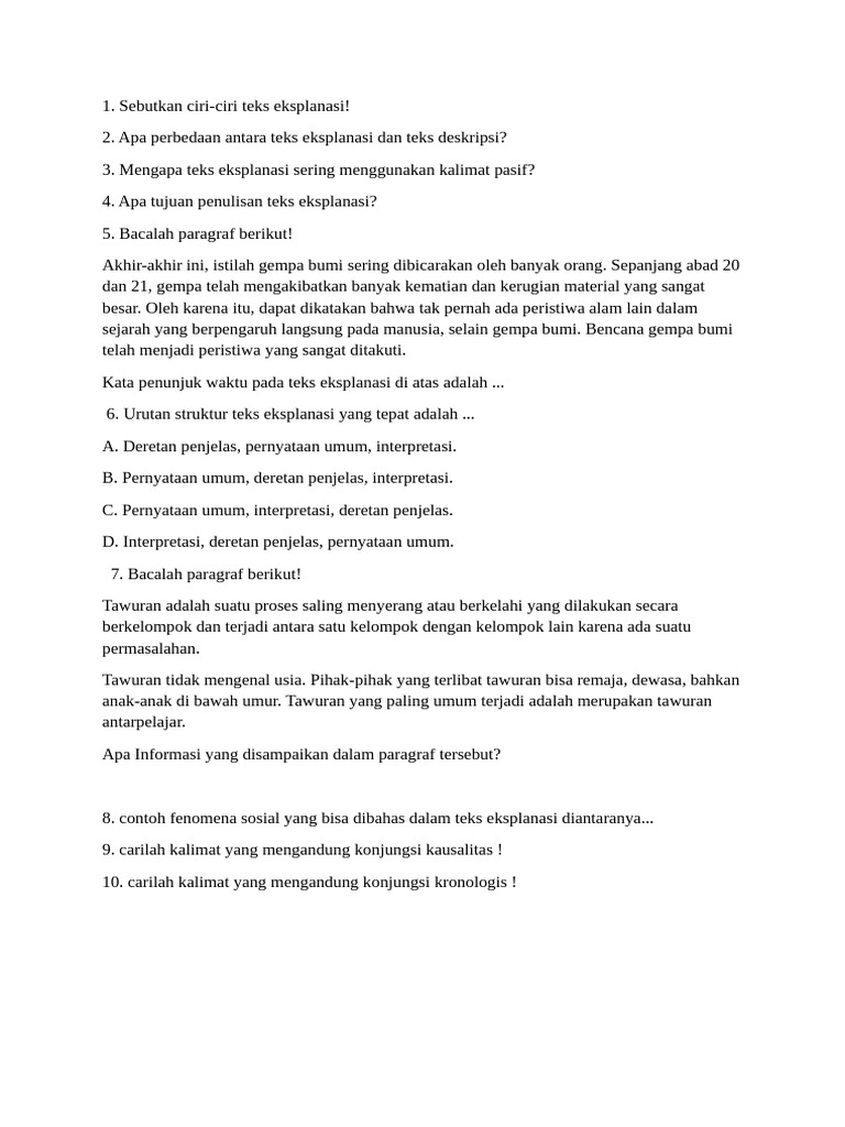 soal kuis | PDF