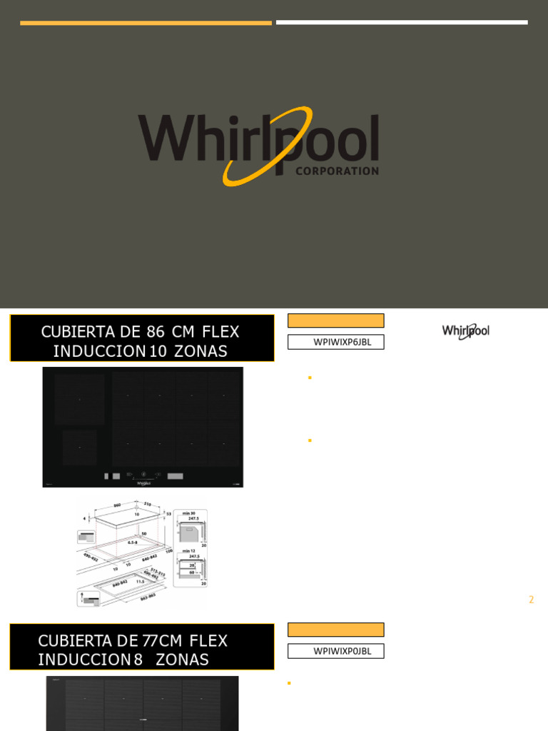 Lista Catalogo Whirlpool 2022 | PDF | Lavavajillas | Diodo emisor de luz