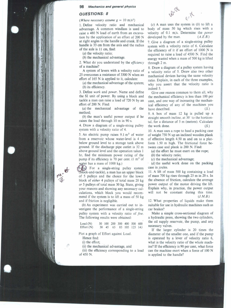 Abbott PG 98 99 Mechanics and General Physics | PDF