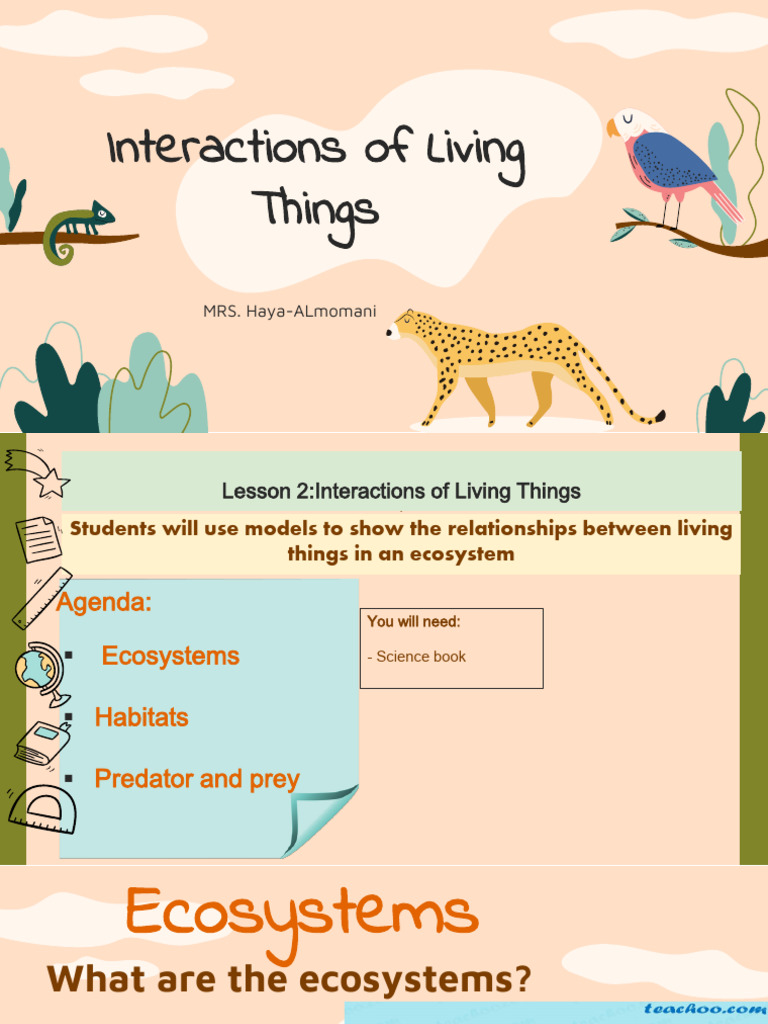 Interactions of Living Things | PDF | Ecosystem | Predation