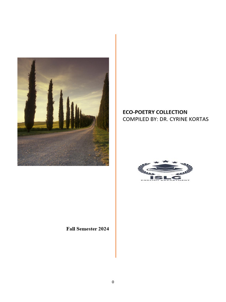 Eco-Poetry Course Syllabus 2024 | PDF | Poetry | Nature