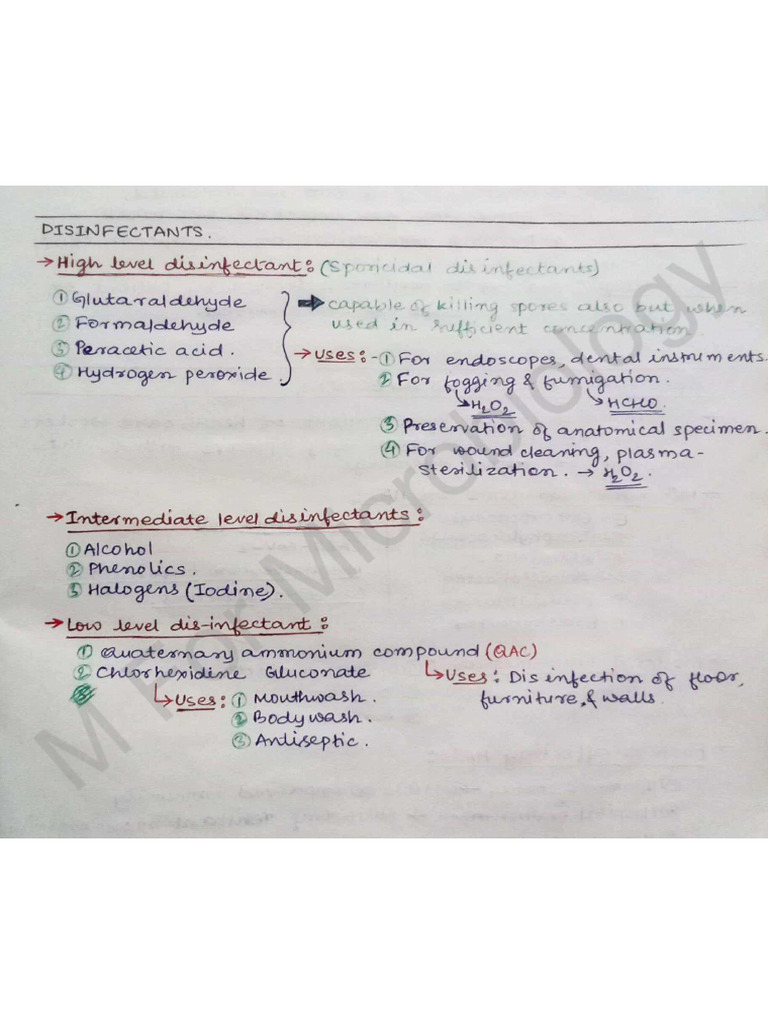 Disinfectant Pdf