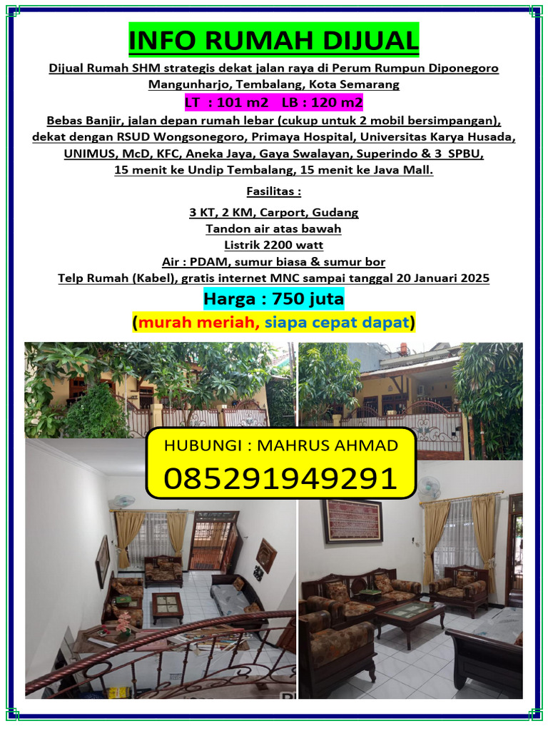Mahrus - Info Rumah Dijual | PDF