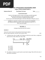 KISA Physics Question Paper 2025 | PDF | Light | Optics