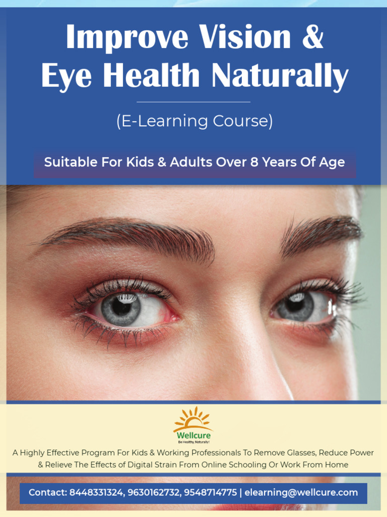 Improve Vision & Eye Health Naturally Course Brochure by Wellcure | PDF ...