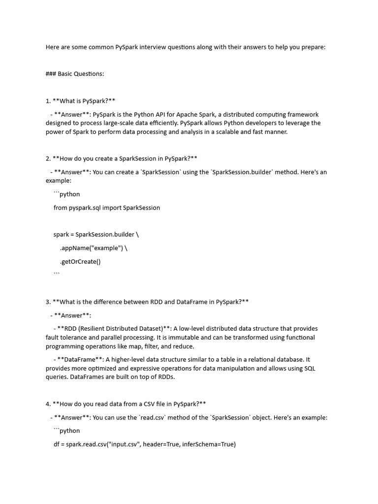 pyspark | PDF | Apache Spark | Information Technology