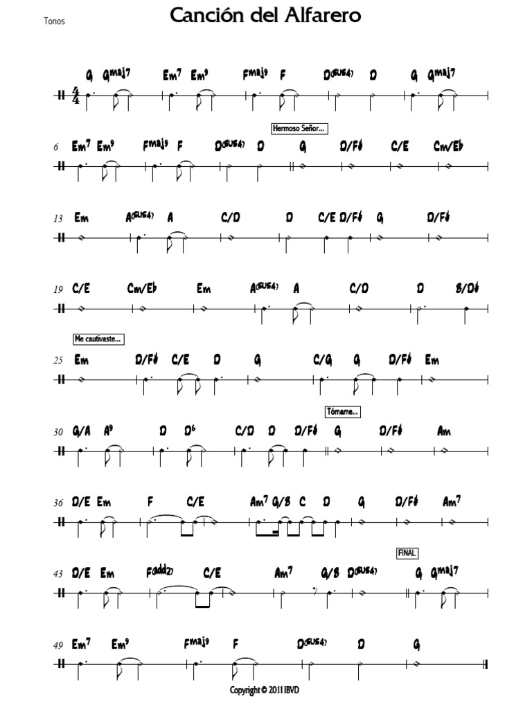 Canciขn Del Alfarero | PDF
