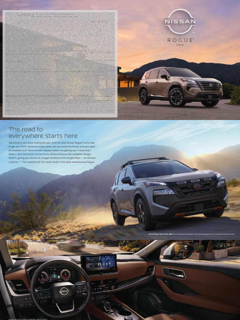 2025 Nissan Rogue Brochure en | PDF | Fuel Economy In Automobiles ...