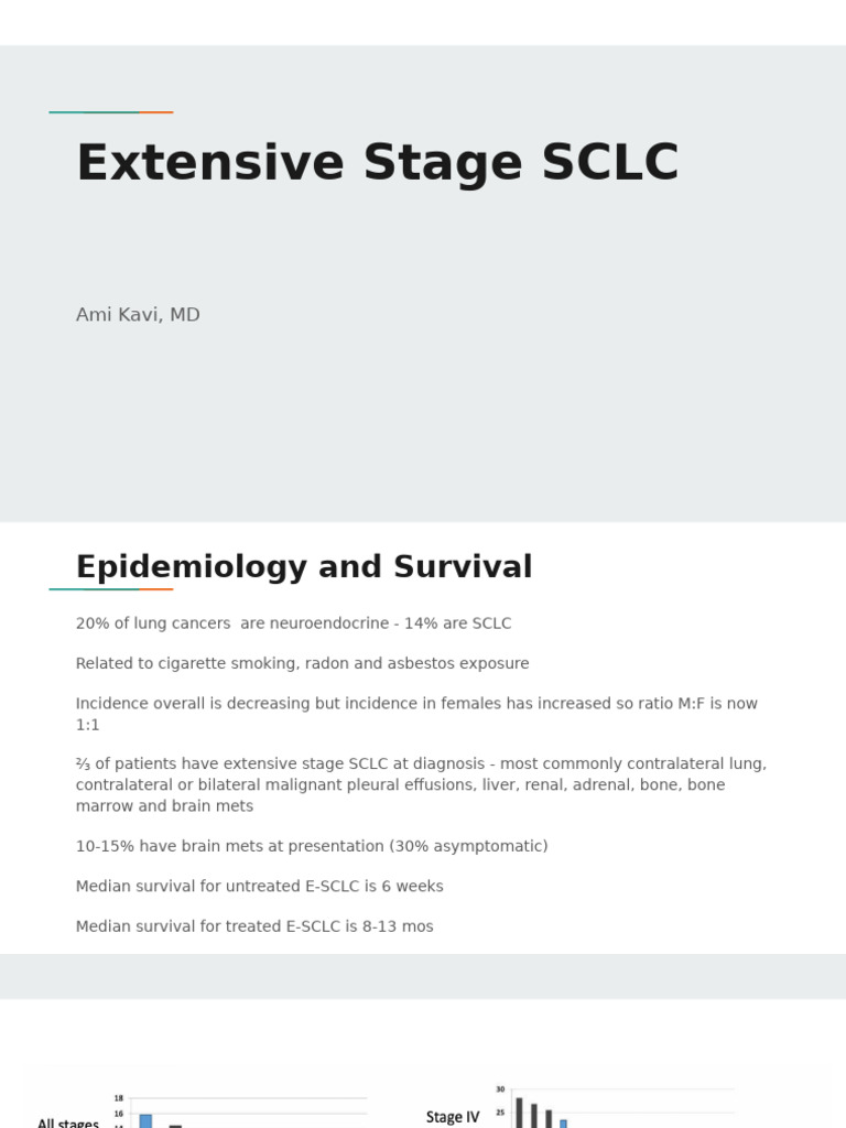 Extensive Stage SCLC Overview and Treatment | PDF