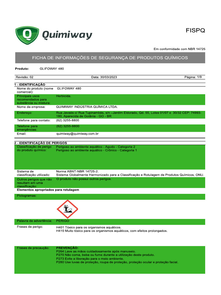Fispq - Glifoway 480 | PDF