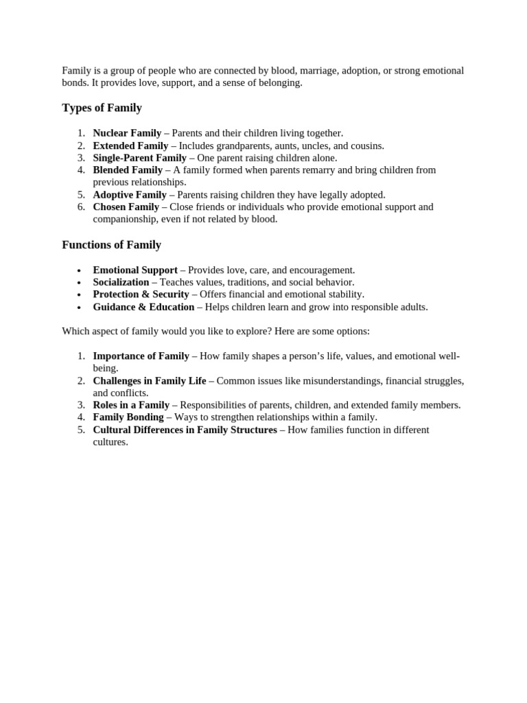 Understanding Family Dynamics | PDF