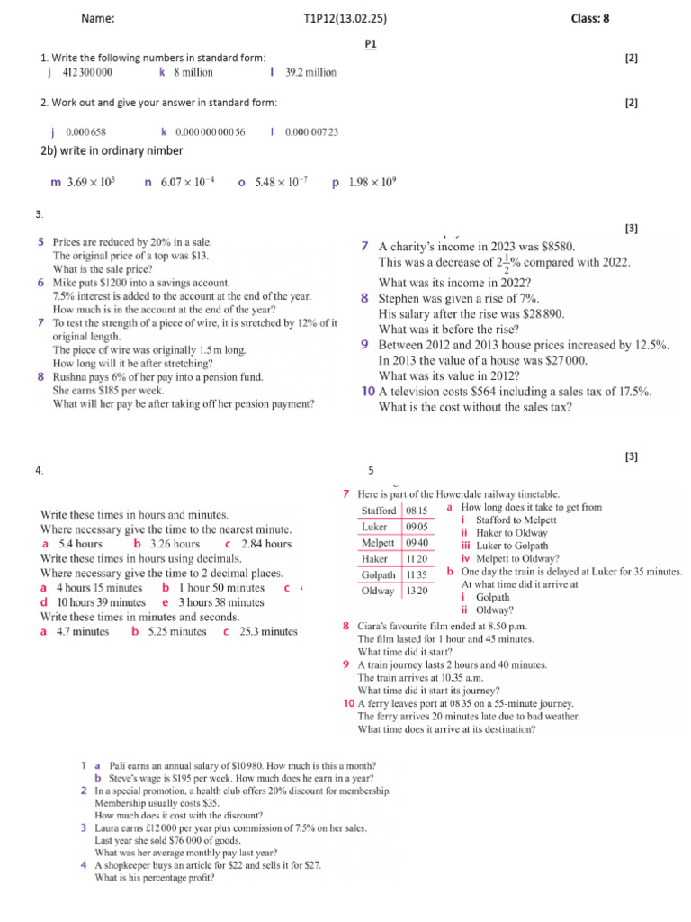 15 Feb_Class 8 Practice_P1 P2 - Copy | PDF