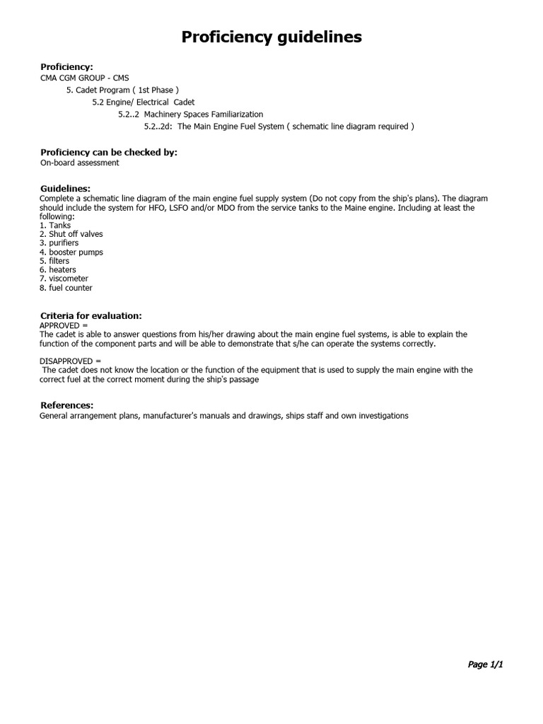 5.2..2dThe Main Engine Fuel System ( schematic line diagram required ...